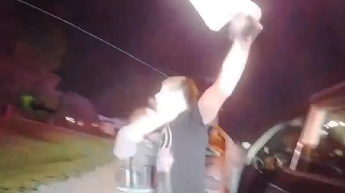 Body cam video shows aggressive traffic stop with Troy police | ksdk.com