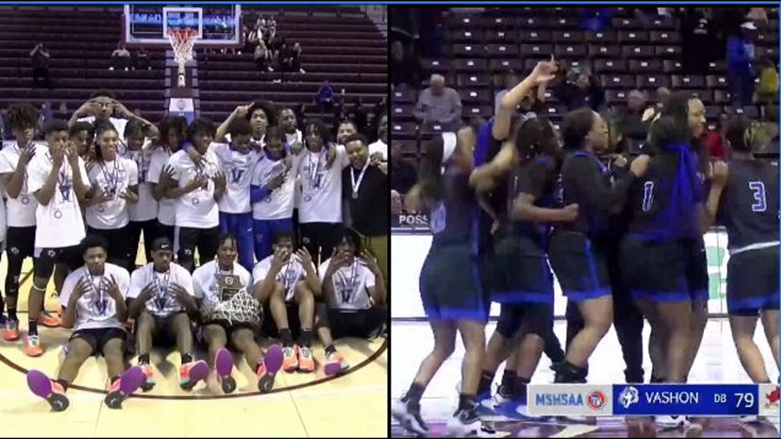 Vashon wins boys and girls state hoops championships | ksdk.com