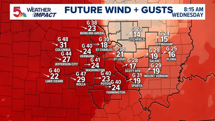 St. Louis area expecting high wind threat in first full week of March ...