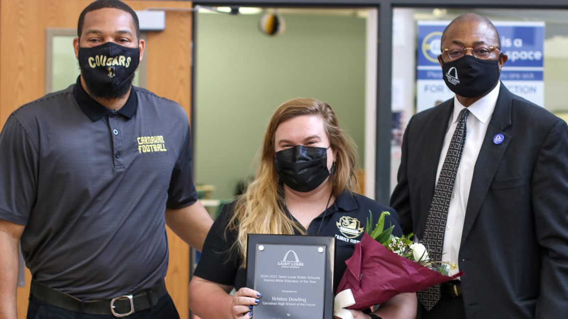 Kristen Dowling honored by district as Educator of the Year | ksdk.com