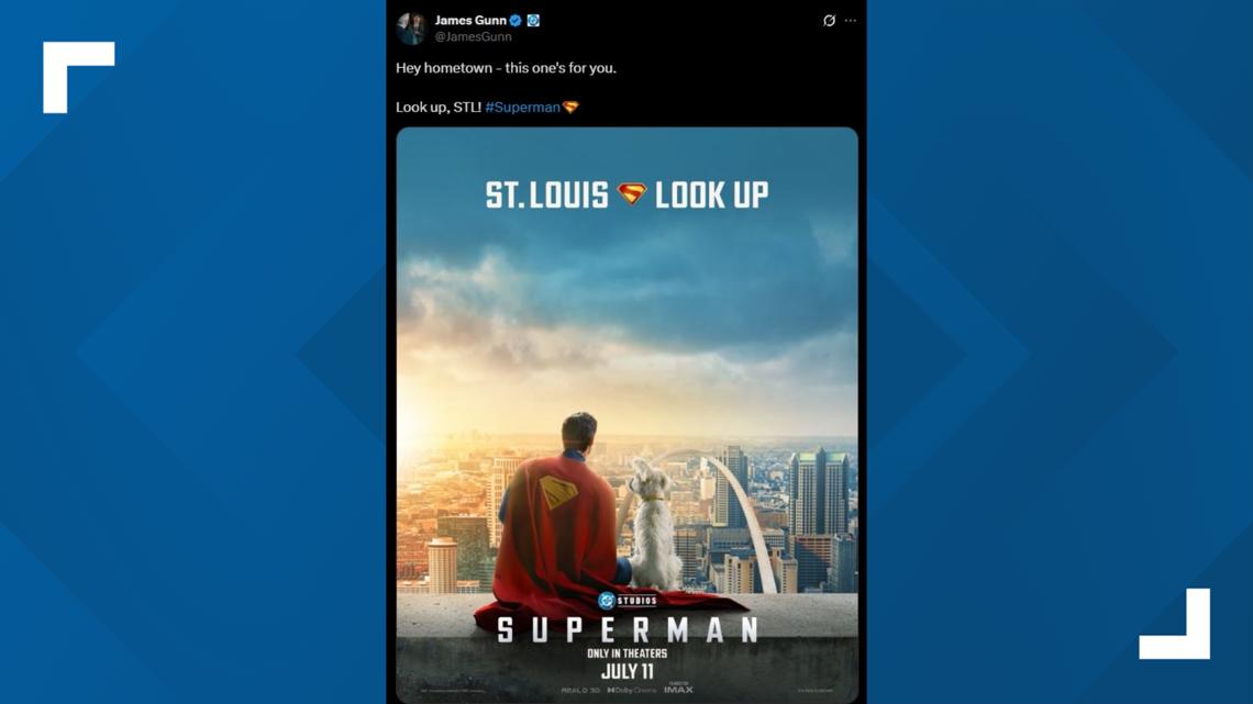 James Gunn features St. Louis in new 'Superman' poster | ksdk.com