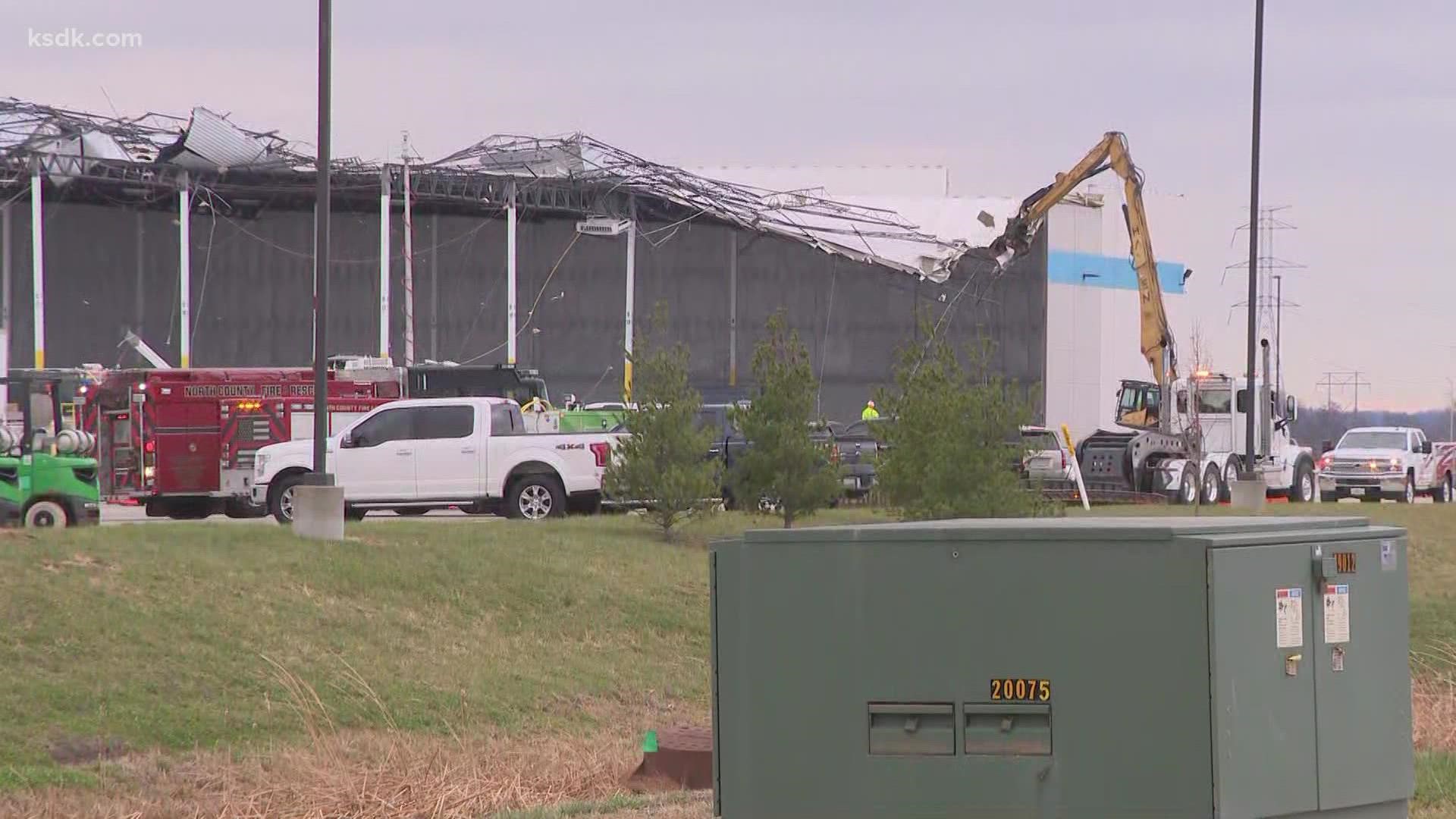 Deaths at Amazon warehouse collapse, Edwardsville police say | ksdk.com