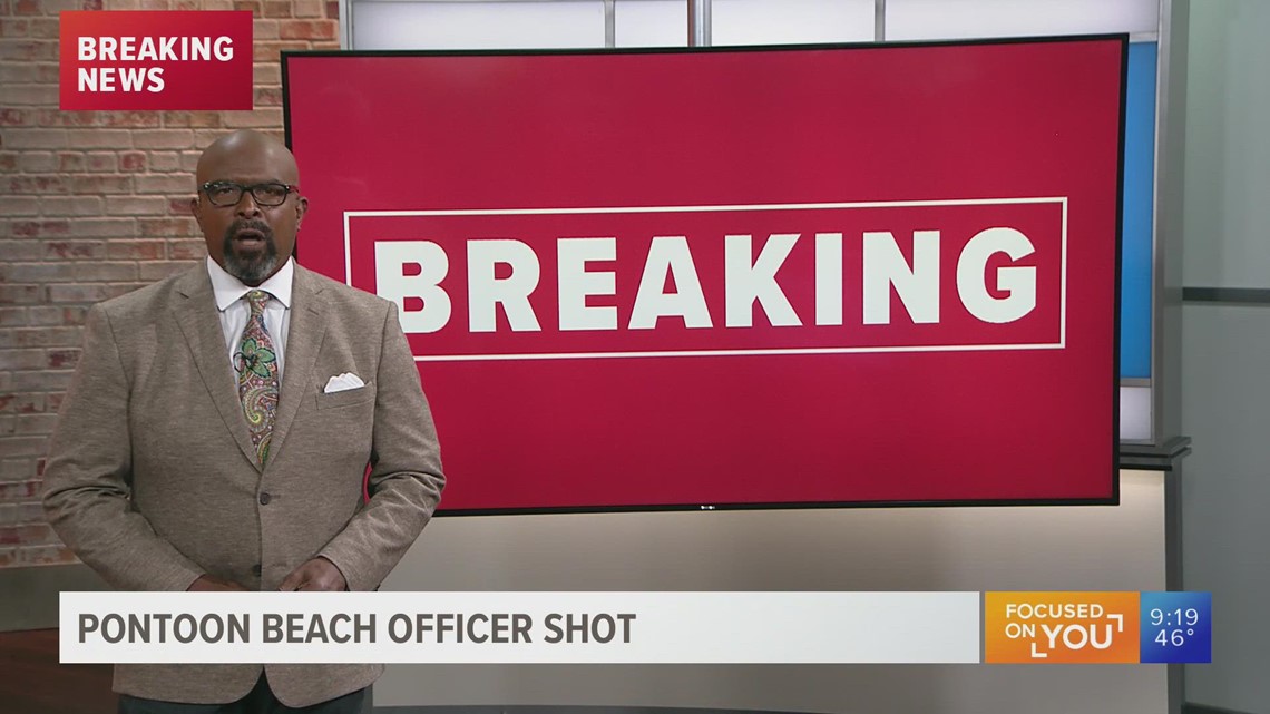 Police officer shot at gas station in Pontoon Beach, Illinois | ksdk.com