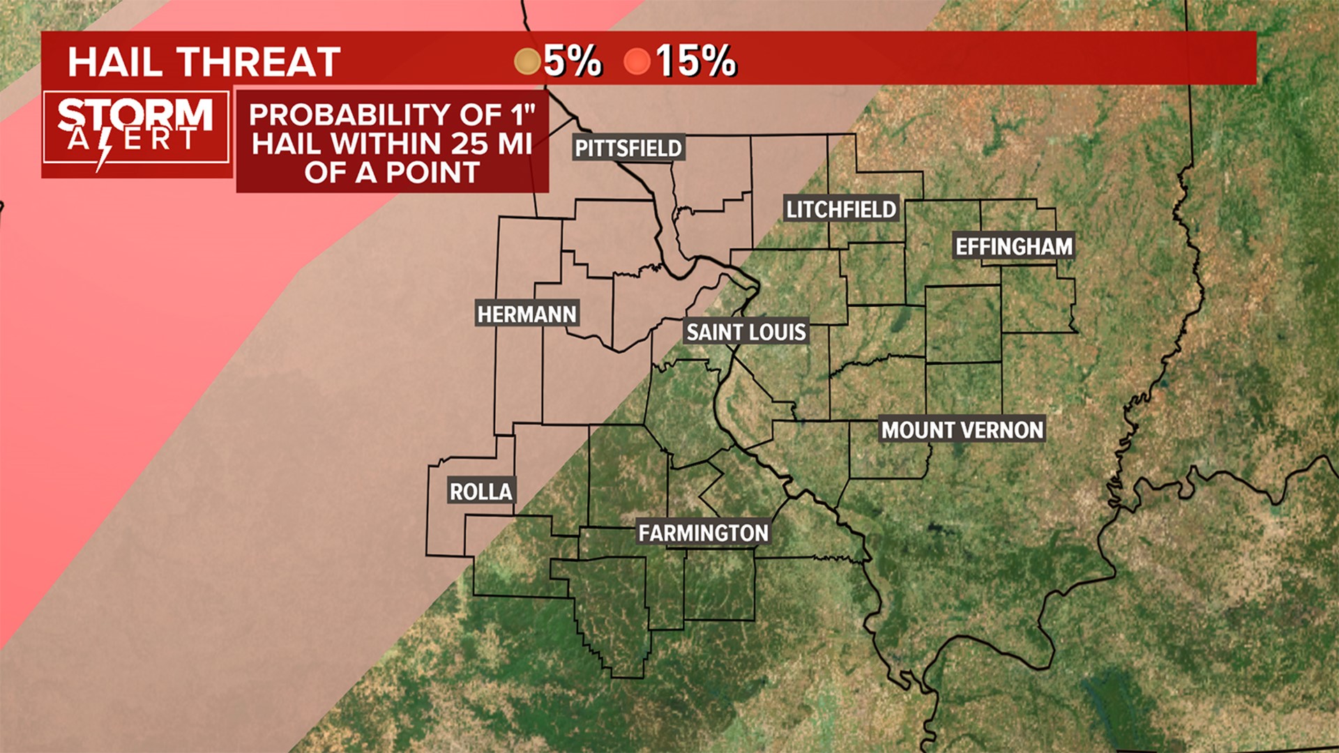 STL weather timeline: When and where to expect severe weather on ...