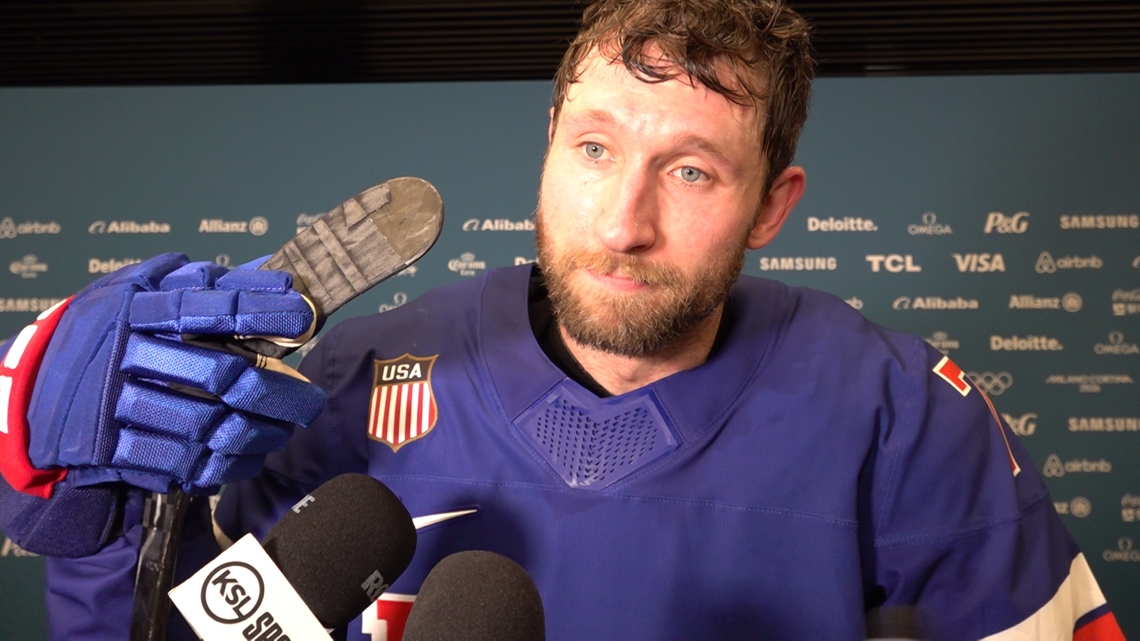 Jaccob Slavin discusses Team USA's men's hockey win in OT over Sweden ...