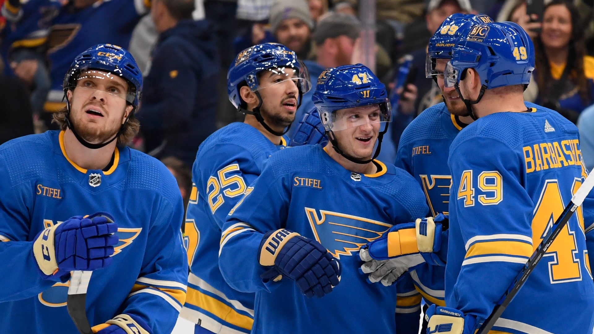 Blues win 6th in row after long skid, beat Ducks | ksdk.com
