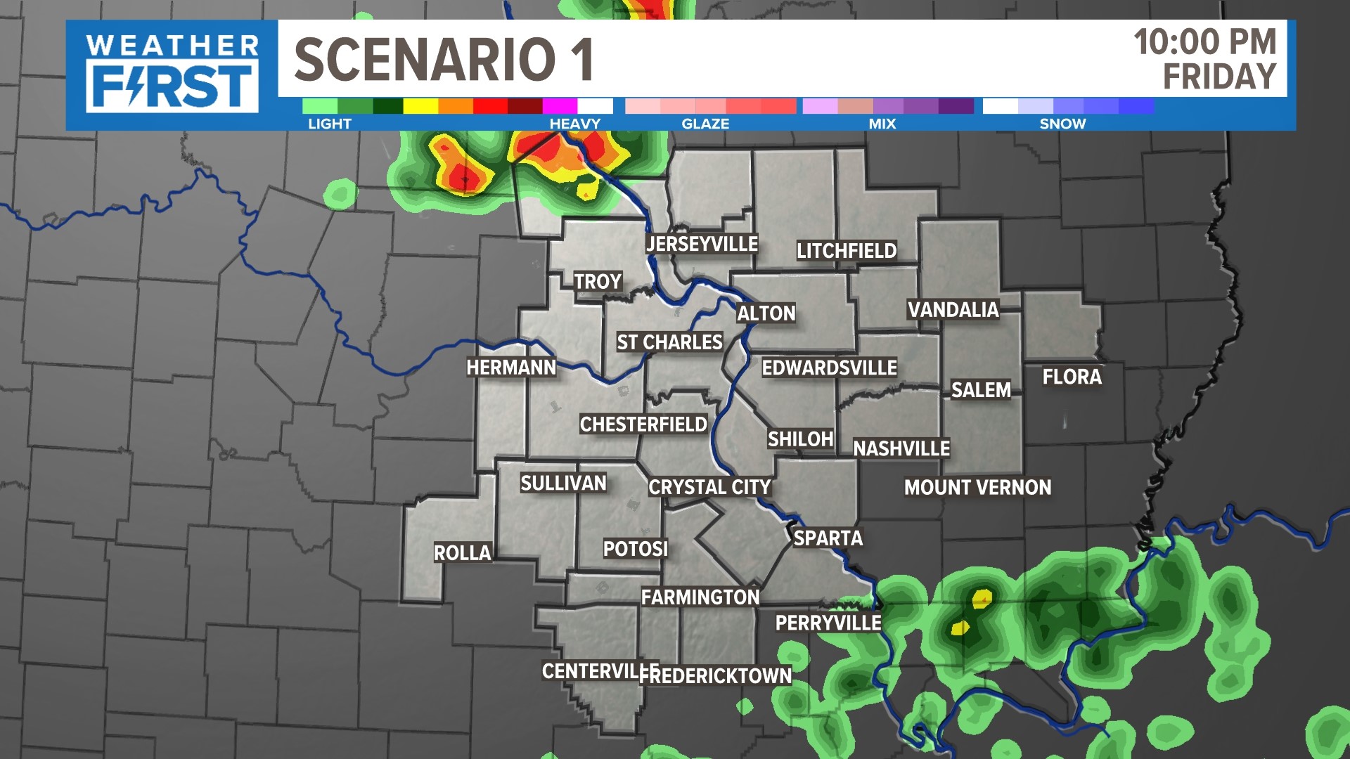 Northern storms could create trick forecast Friday | ksdk.com