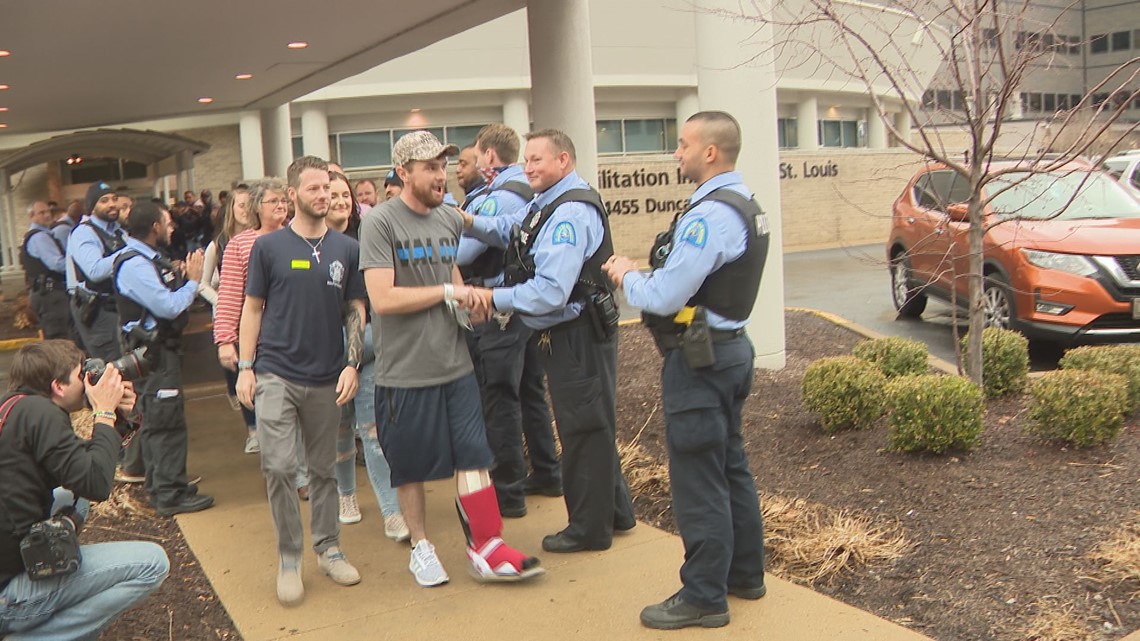 St. Louis officer heads home after near-death shooting experience ...