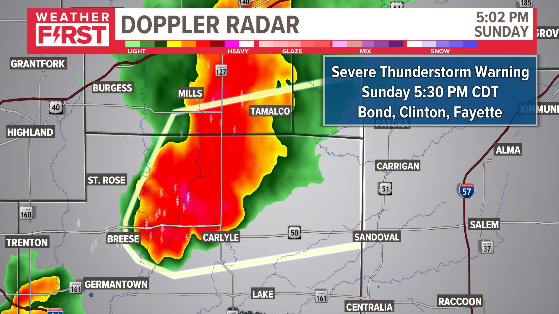 Storm Alert: Tornado warning issued outside of St. Louis | ksdk.com