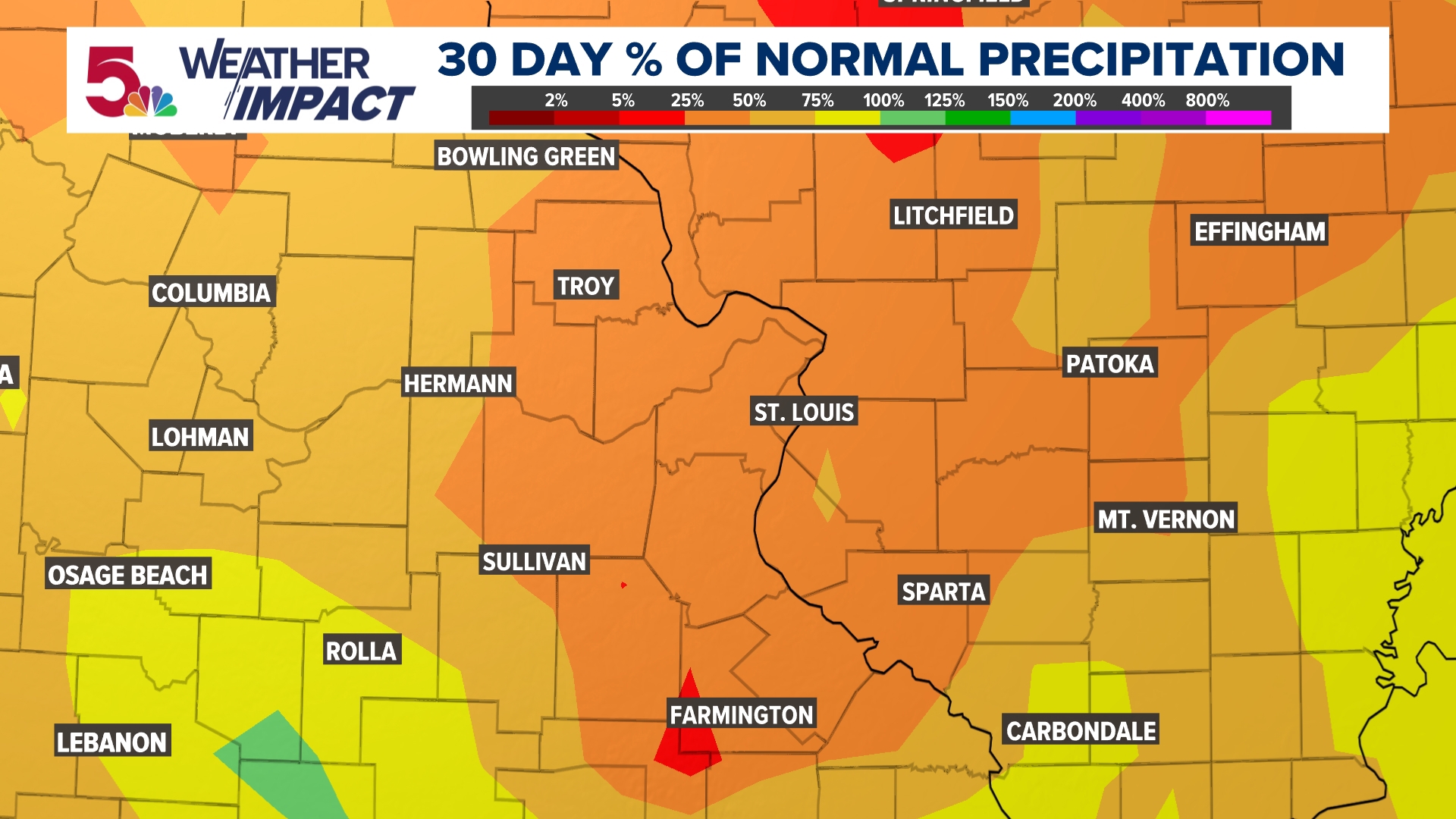 Dry weather persists as drought worsens heading into October in St ...