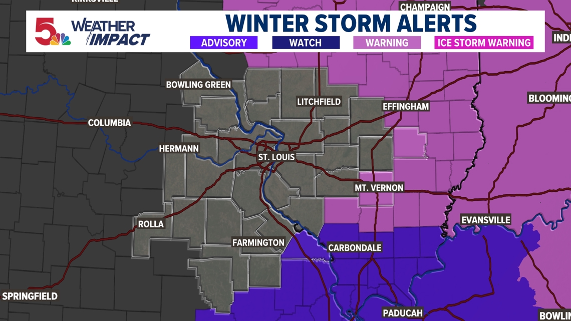 St. Louis winter storm snow forecast, timeline | ksdk.com