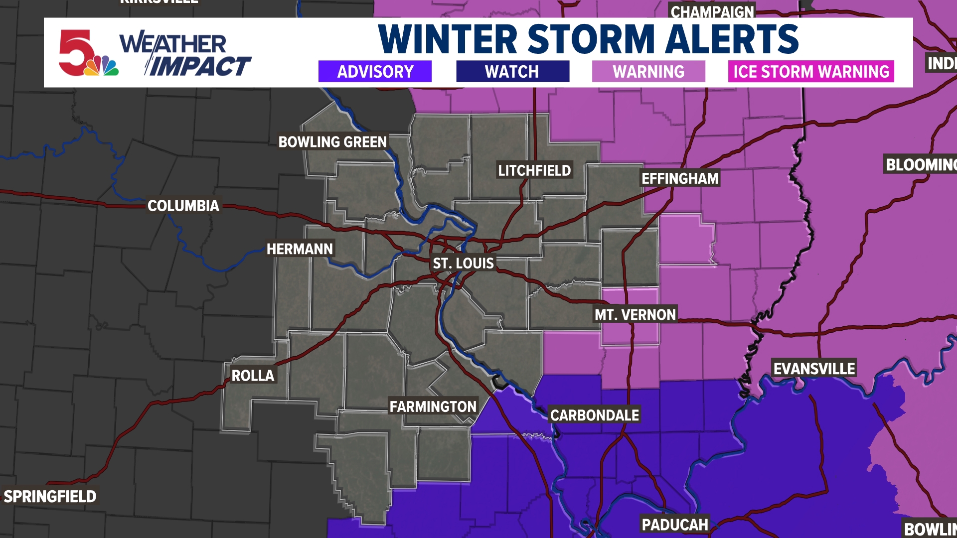 St. Louis winter storm snow forecast, timeline | ksdk.com