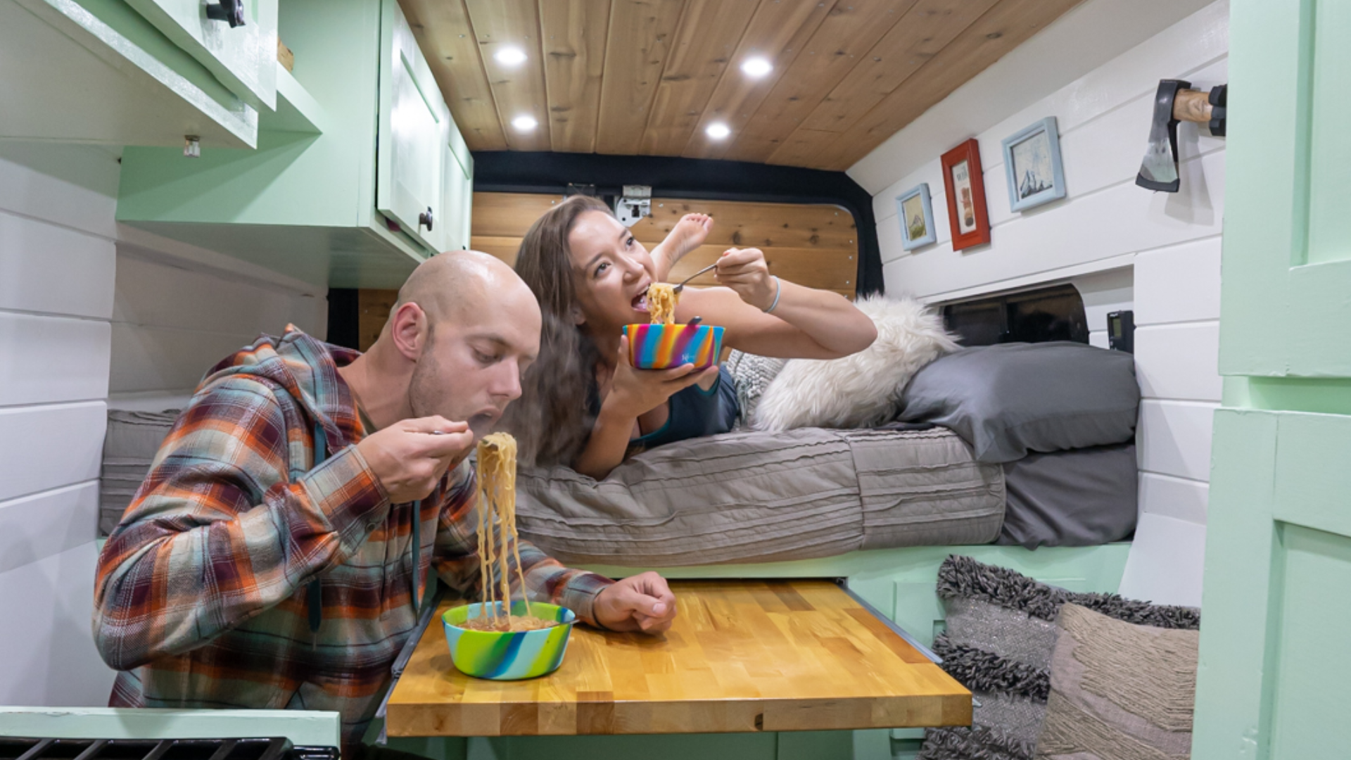Couple explains what it's really like living in a van on the road ...