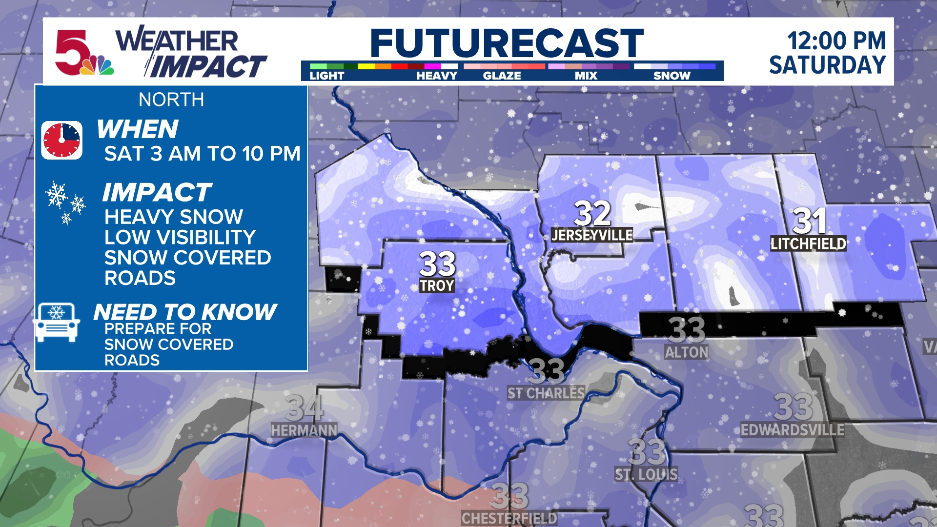 Winter storm brings heavy snow and wintry mix to the St. Louis area ...