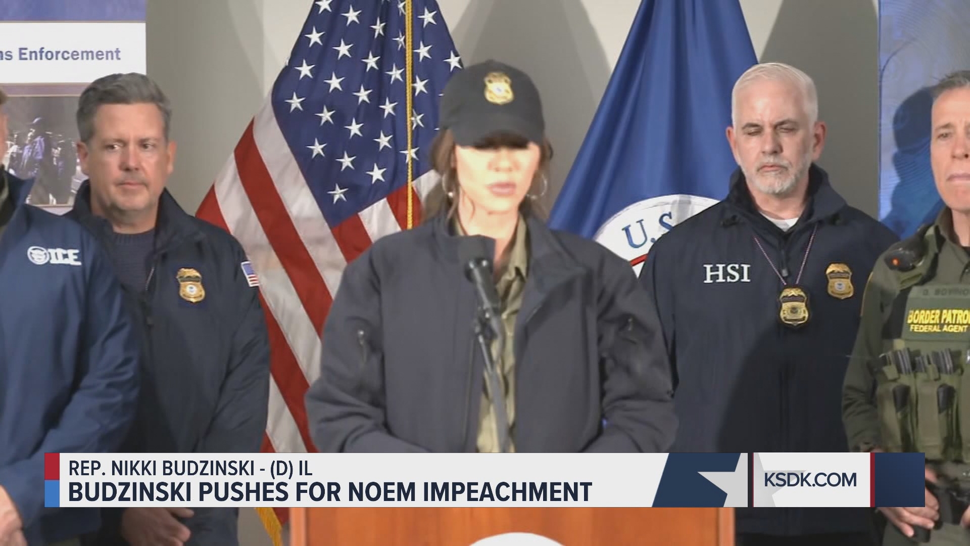 Budzinski backs impeachment of Noem after ICE shooting | ksdk.com