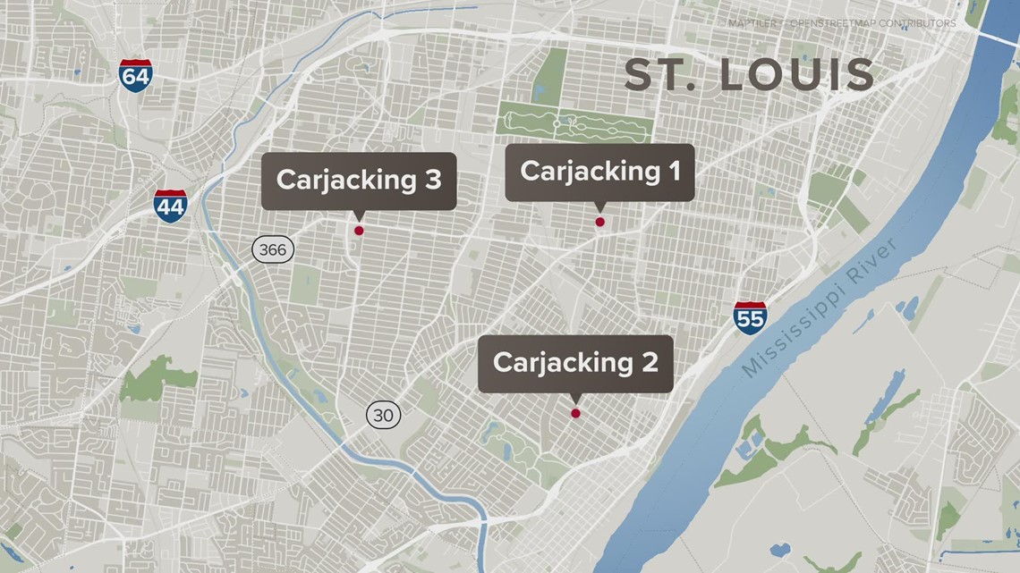 String Of Carjackings In South St Louis Possibly Connected Police