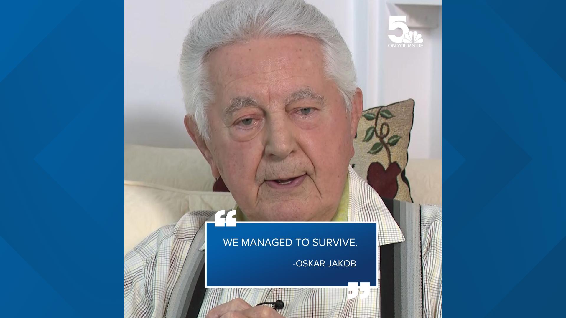 Holocaust survivor Oskar Jakob's story delves into antisemitism | ksdk.com