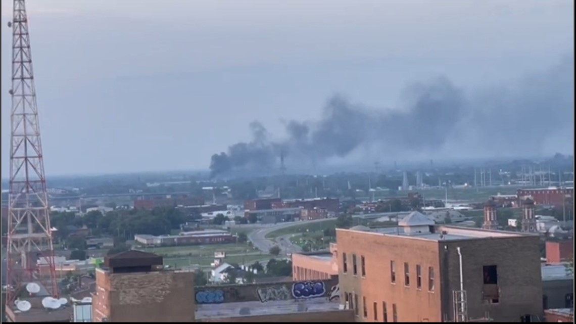 Fire at building in Madison County, Illinois | ksdk.com