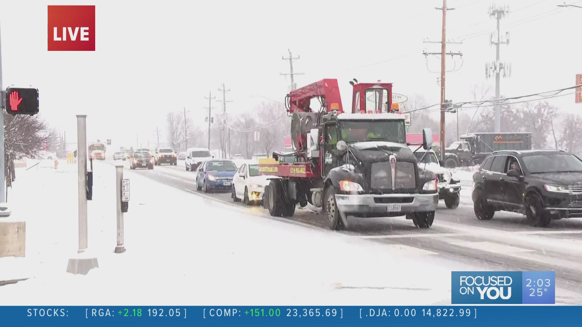 Snow slows St. Louis traffic as winter storm hits | ksdk.com