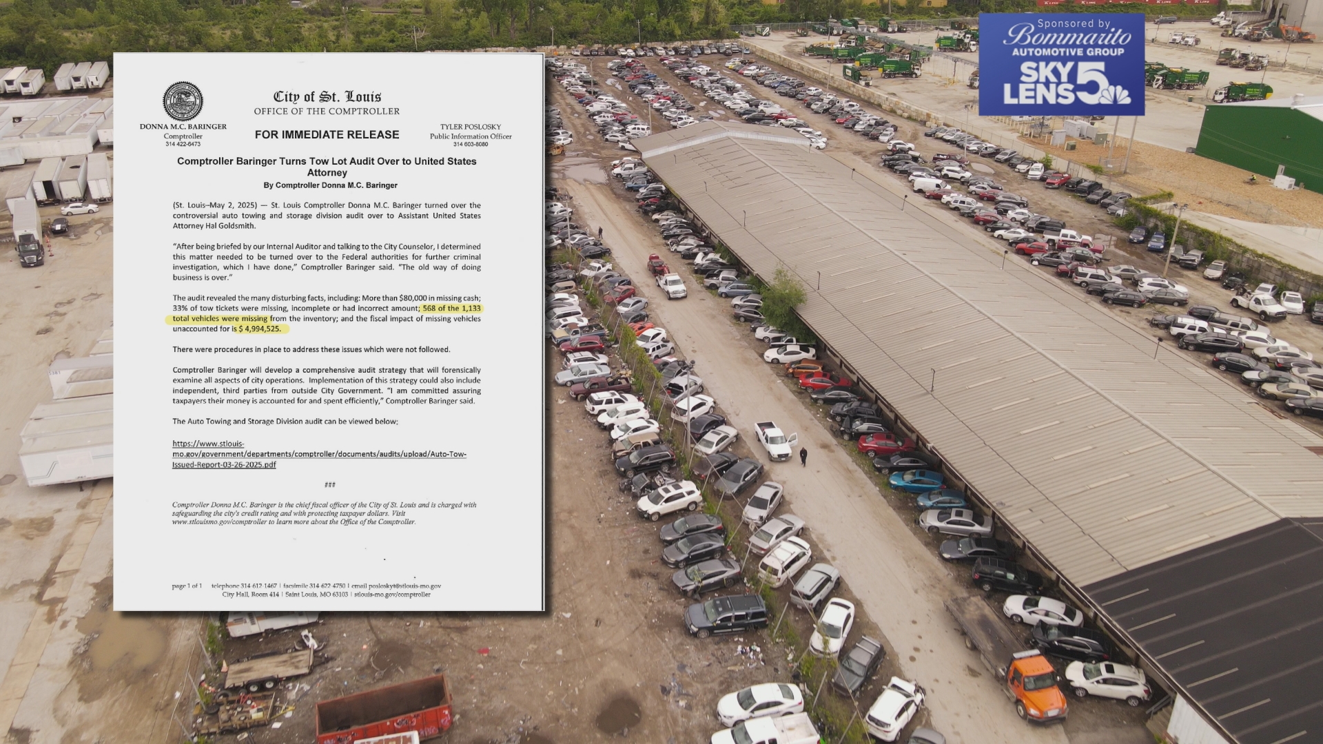 $5 million in vehicles missing from St. Louis city tow lots | ksdk.com