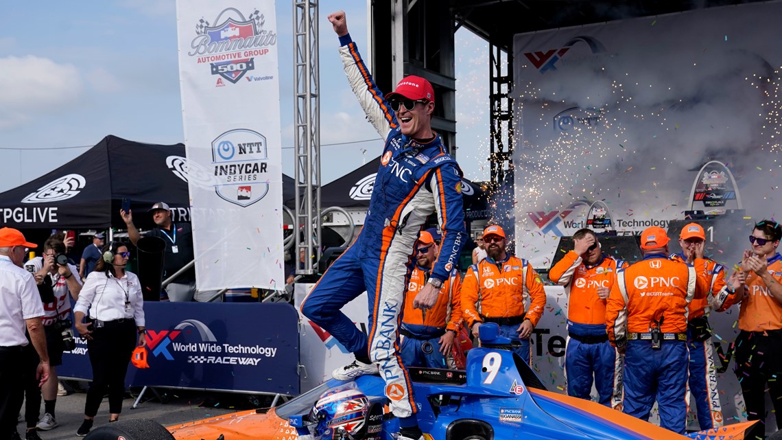 Scott Dixon wins Bommarito 500 at World Wide Technology Raceway | ksdk.com