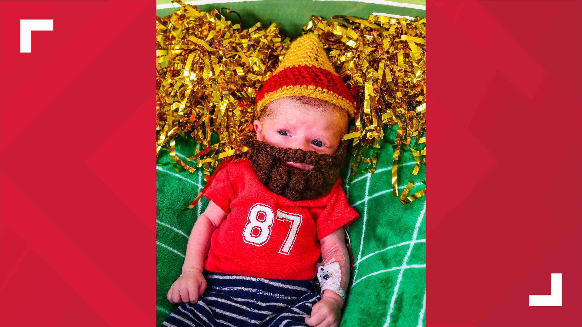 NICU babies dress up for Chiefs Super Bowl | ksdk.com