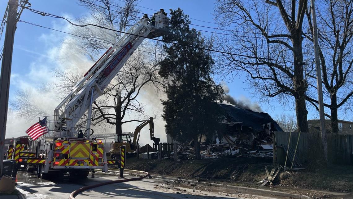 Family escapes home explosion after contractor hits gas line | ksdk.com