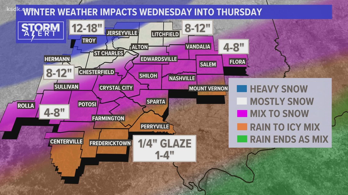 Storm Alert: Winter storm to impact the St. Louis area, midwest | ksdk.com