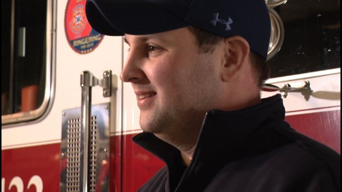 Illinois | Injured Godfrey firefighter returns to work | ksdk.com