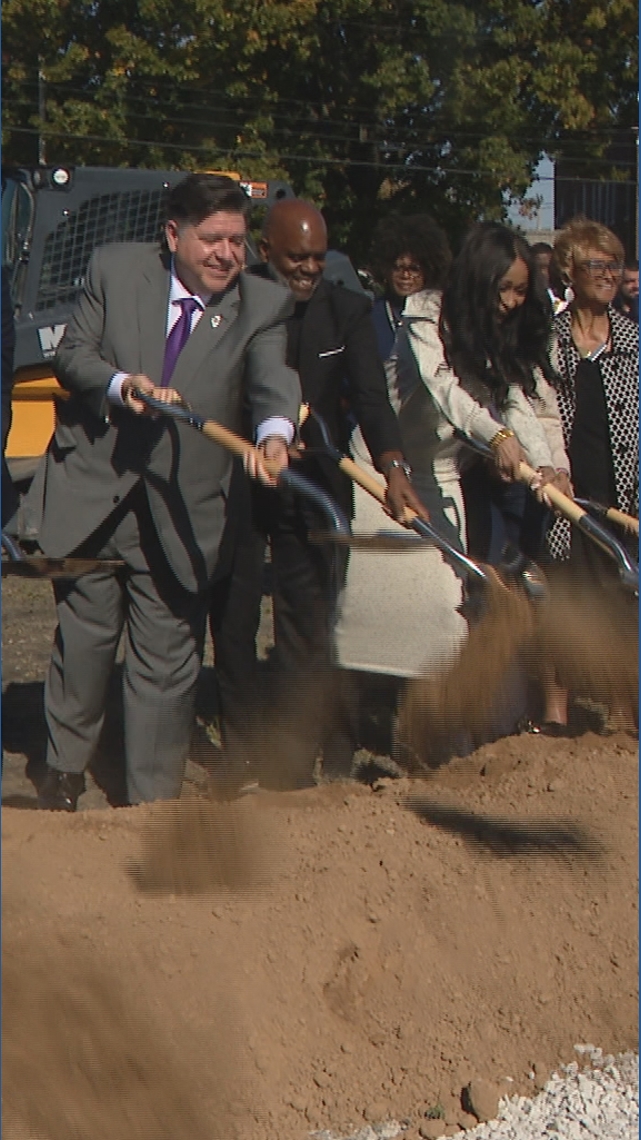 Pritzker breaks ground on state-backed grocery in Venice, calling it a ...