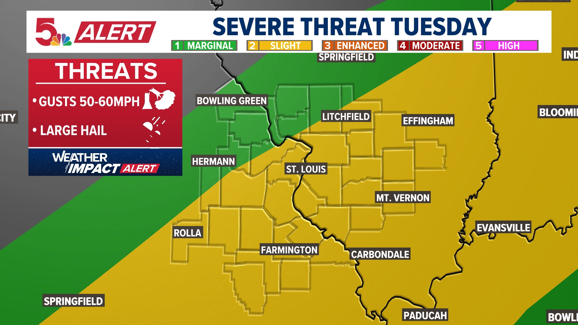 Flooding risk in St. Louis extends into Tuesday, severe storms possible ...