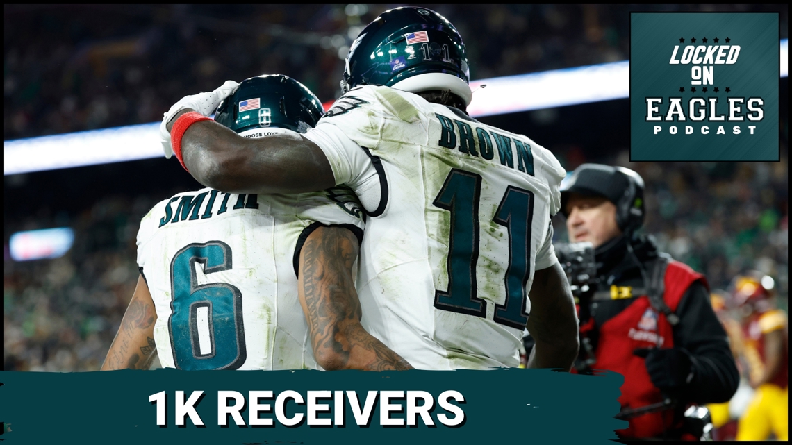 WR1K: A.J. Brown, DeVonta Smith BOTH getting 1,000 yards in 2025 ...