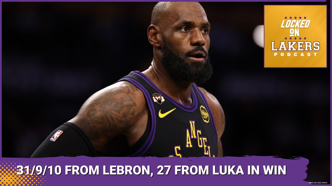 Lakers Bounce Back Behind 31/9/10 from LeBron, 27 From Luka, Beat Hawks ...