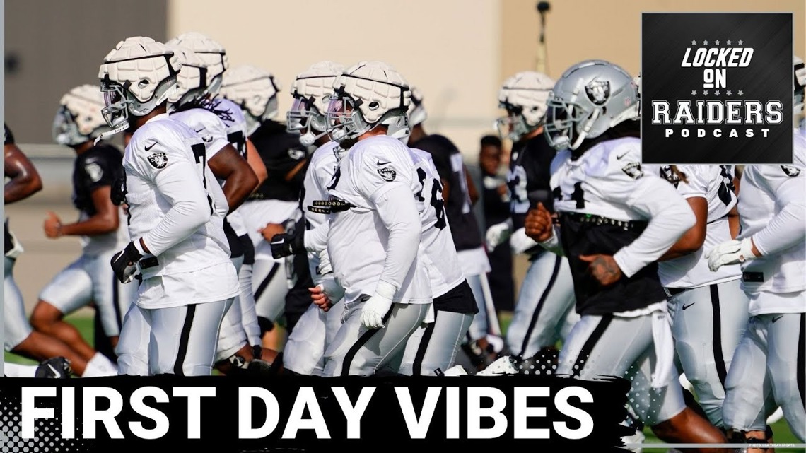 Las Vegas Raiders Day 1 Training Camp - first day of school vibes ...