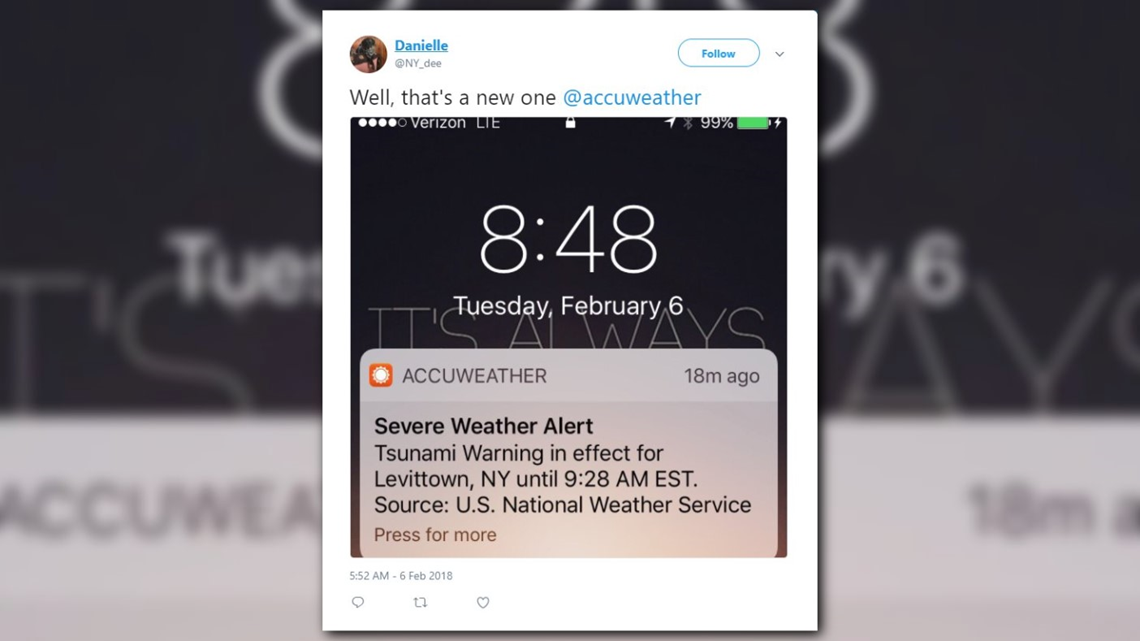 Confusing 'tsunami warning' alert sent to major cities | ksdk.com
