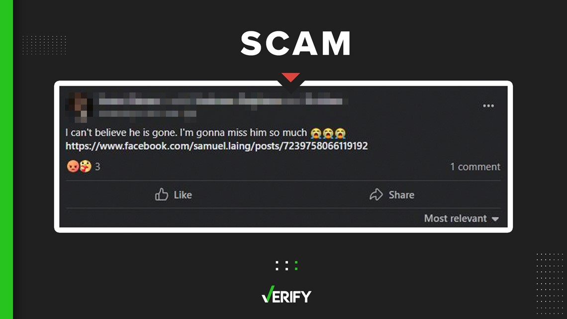 'I can’t believe he’s gone' Facebook posts are scams | ksdk.com