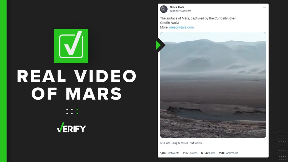 Viral video shows real Mars Curiosity rover footage | ksdk.com