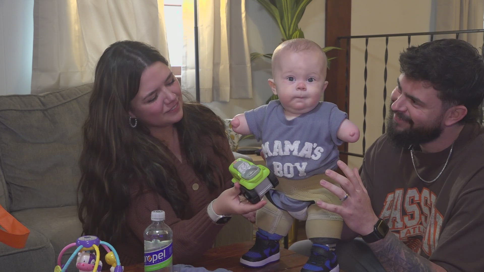 North Carolina baby born without arms or legs is defying the odds ...