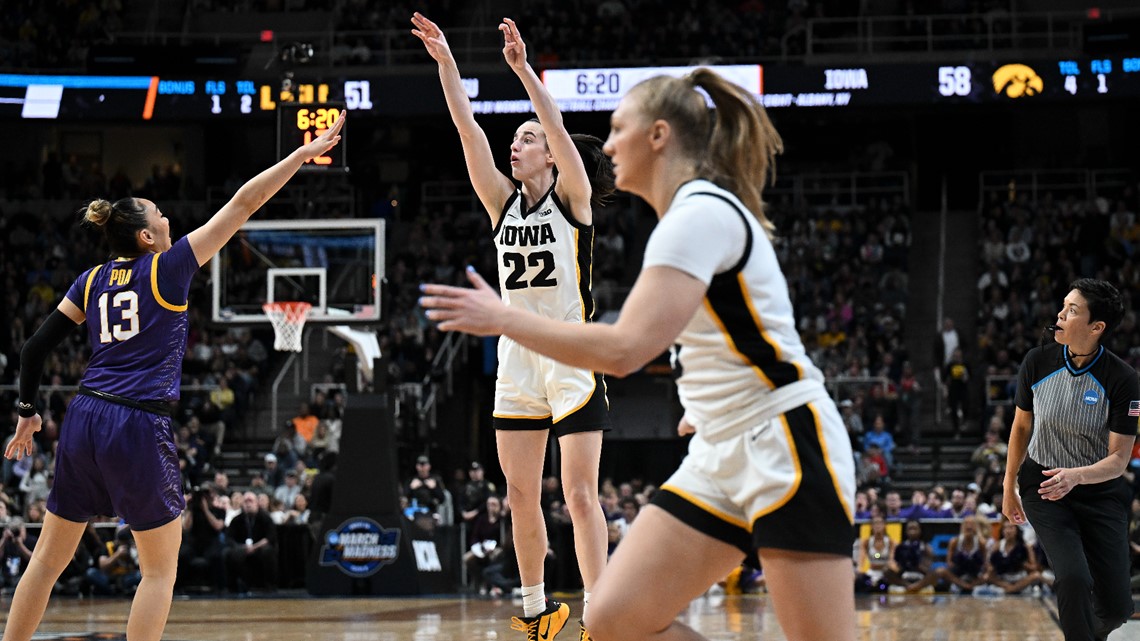 Iowa beats LSU in women's NCAA Tournament Elite Eight | ksdk.com