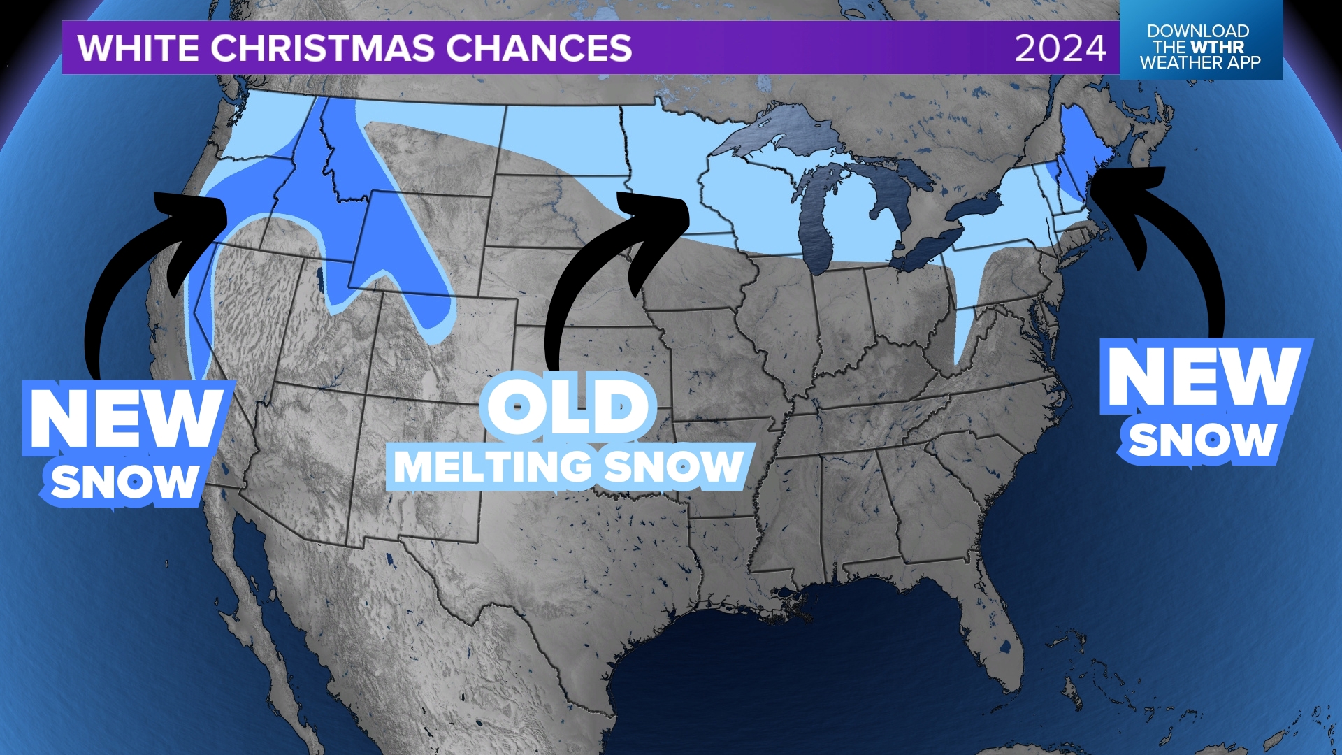 Who is getting a white Christmas this year 2024, and who will stay ...