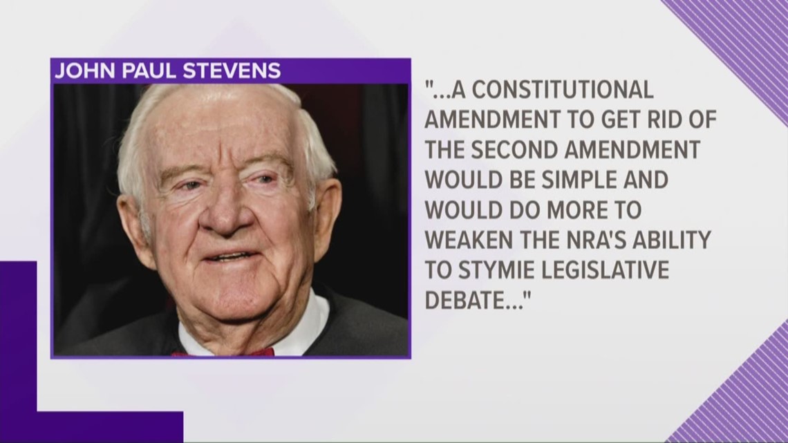 Former Supreme Court Justice John Paul Stevens calls to repeal the ...