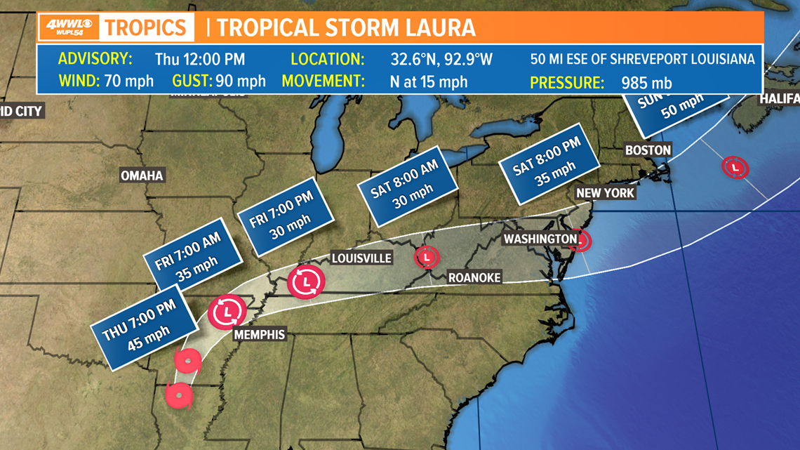 Hurricane Laura landfall: Here's where the storm is going next | ksdk.com