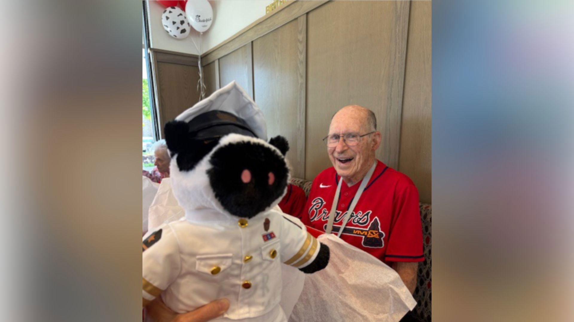 Navy Veteran Richard Stroud Celebrates 99th with Chick-fil-A | ksdk.com