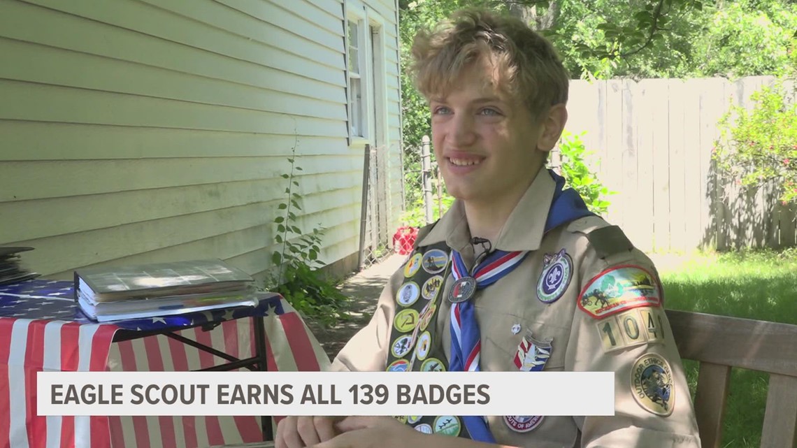 14-year-old Eagle Scout earns all 139 merit badges | ksdk.com